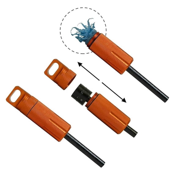 Pyro Putty Ferro Rod - Comes with 2, 0.5 oz Cans of Putty Putty (Summer ...