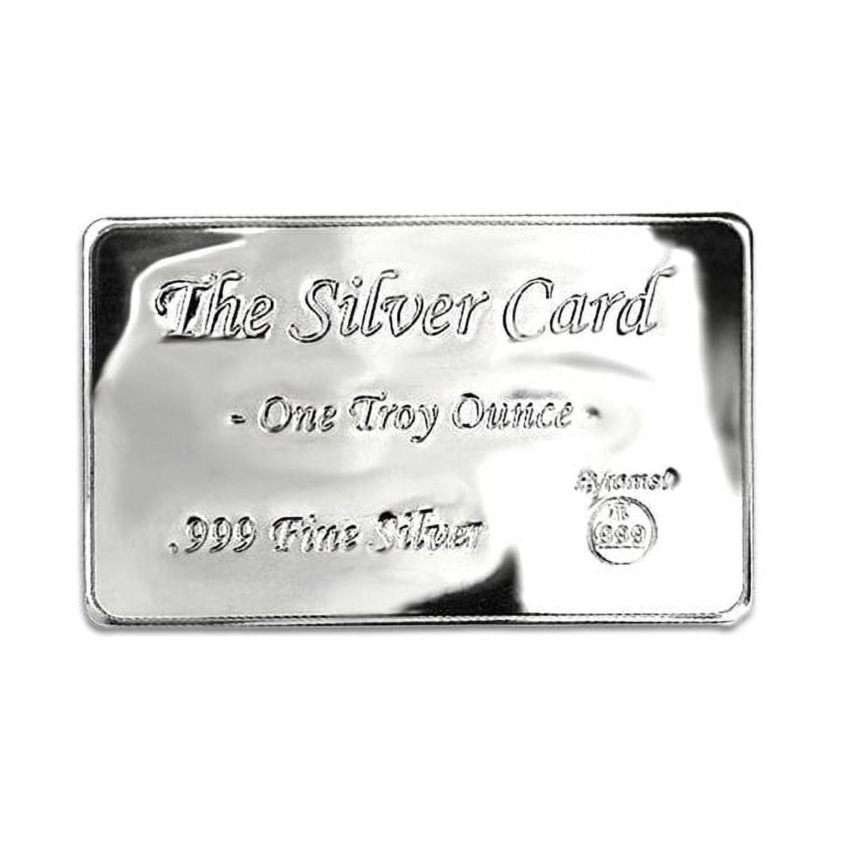 Pyromet 1 Troy oz Silver Card - .999 Pure, Novelty, Credit Card Size ...
