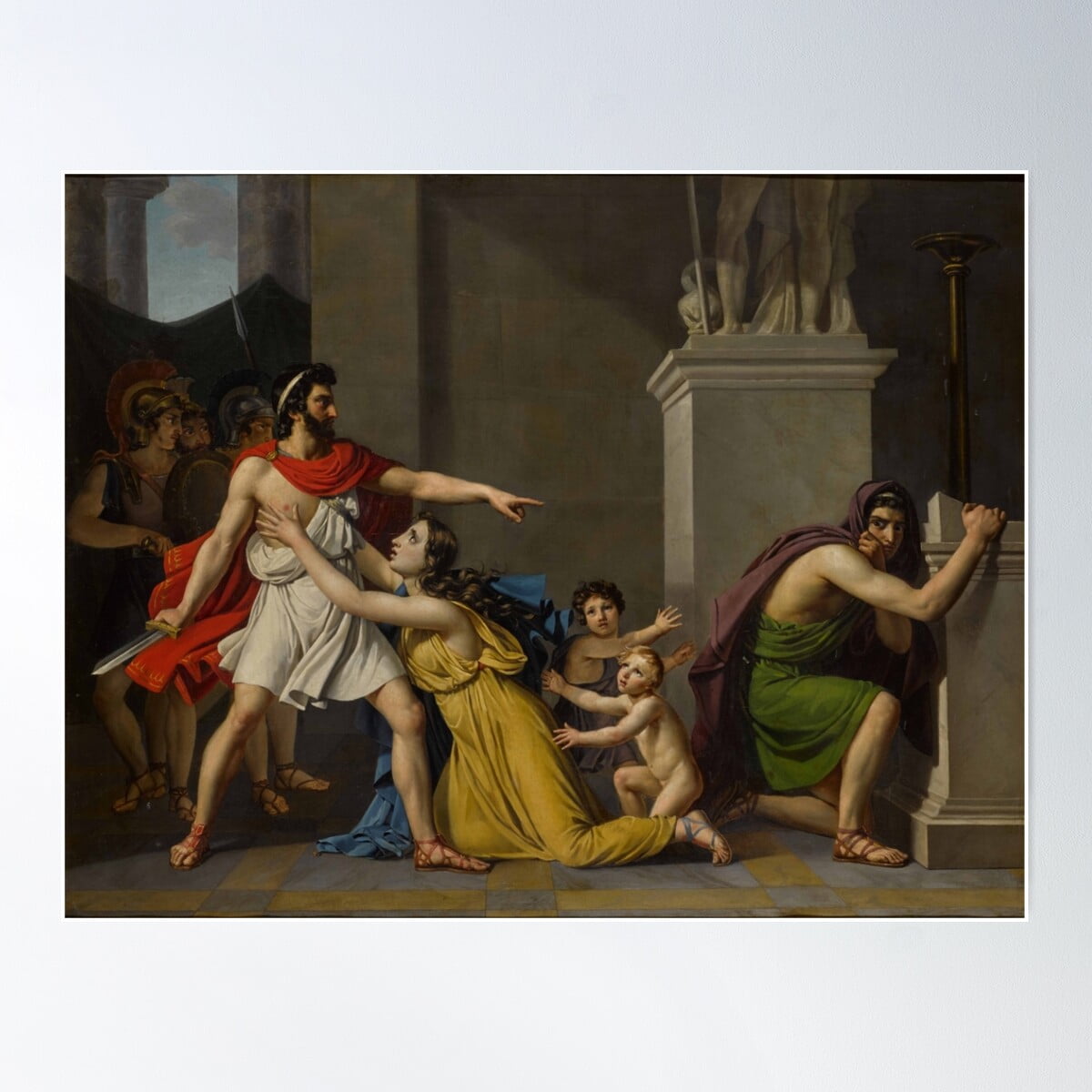 Pyrrhus And Polites By Pierre Narcisse Guérin Poster Wall Art, Modern ...