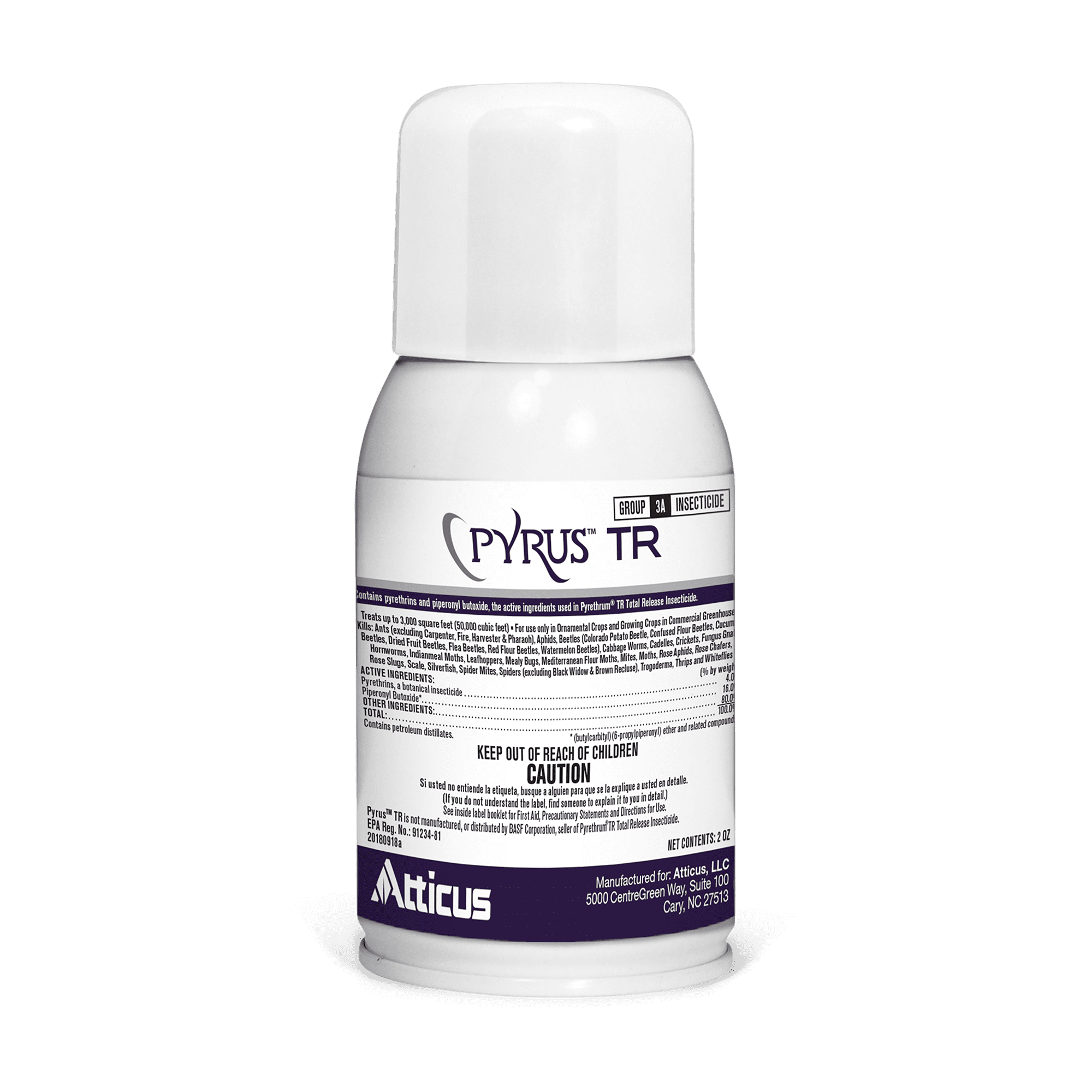 Atticus Pyrus TR Greenhouse Fogger, 2oz, Total Release Pyrethrin ...