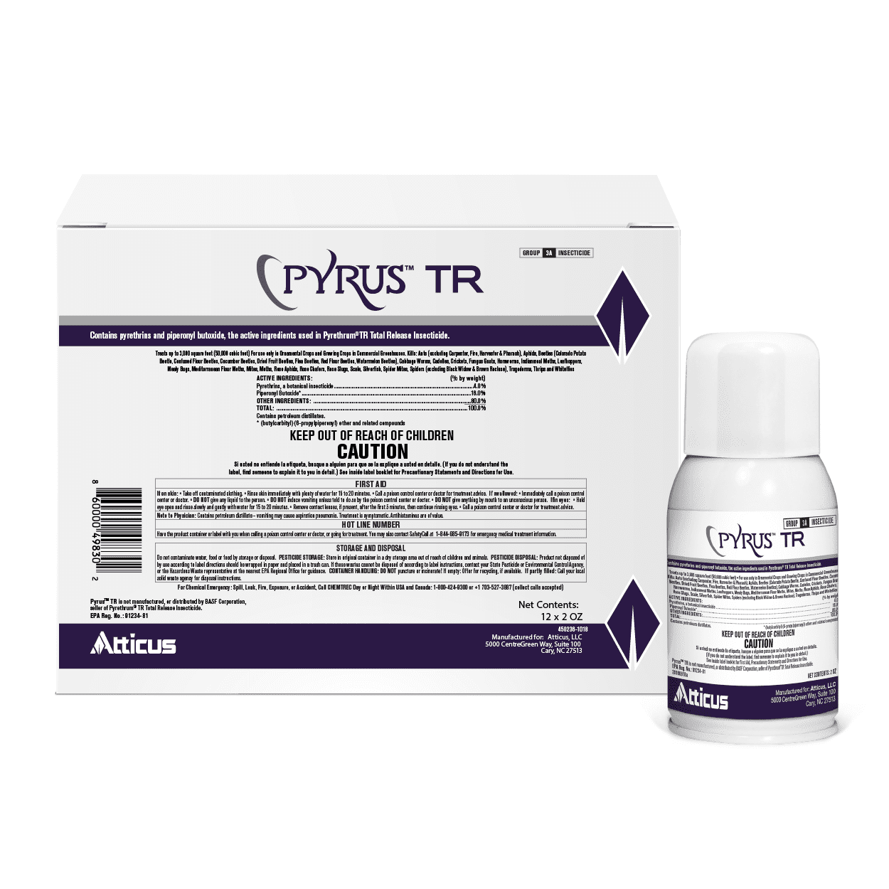 Pyrus TR Greenhouse Fogger by Atticus (Compare to Pyrethrum) (12 Pack ...