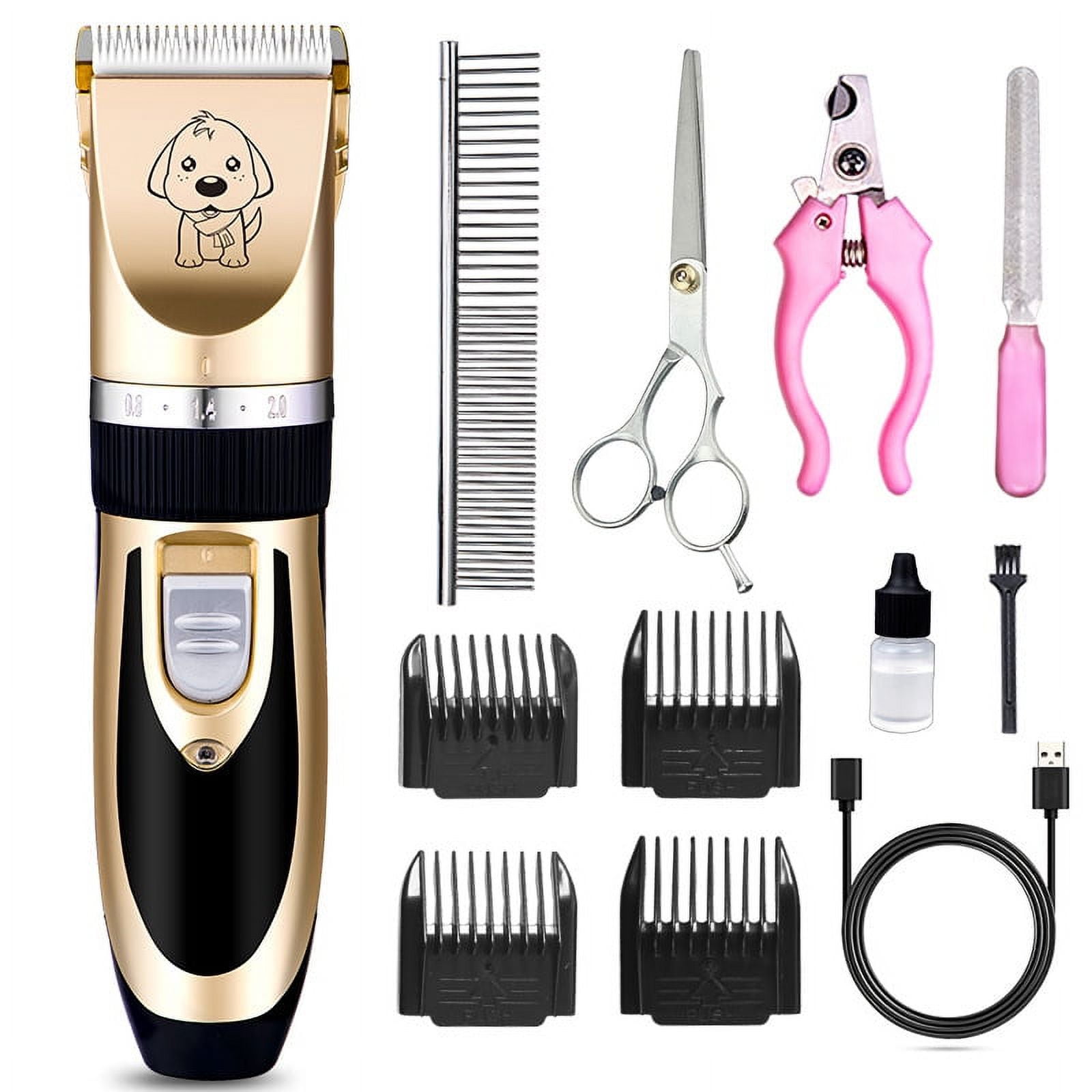 Pysona Electric Dog Clippers Hair Grooming Scissor Dogs Cutter ...