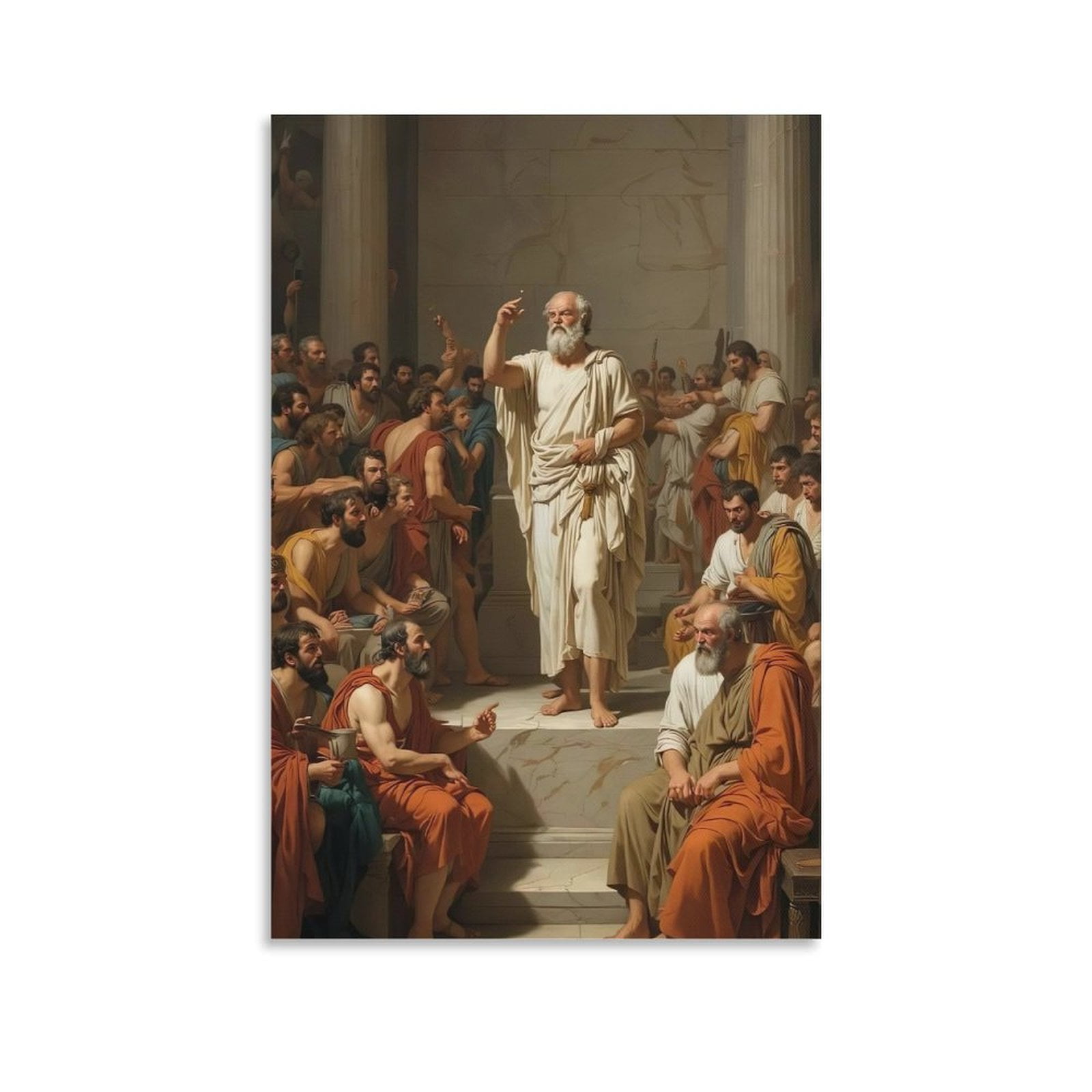 Pythagoras Ionian Greek Philosopher, Polymath, Poster 1 Artworks Canvas ...