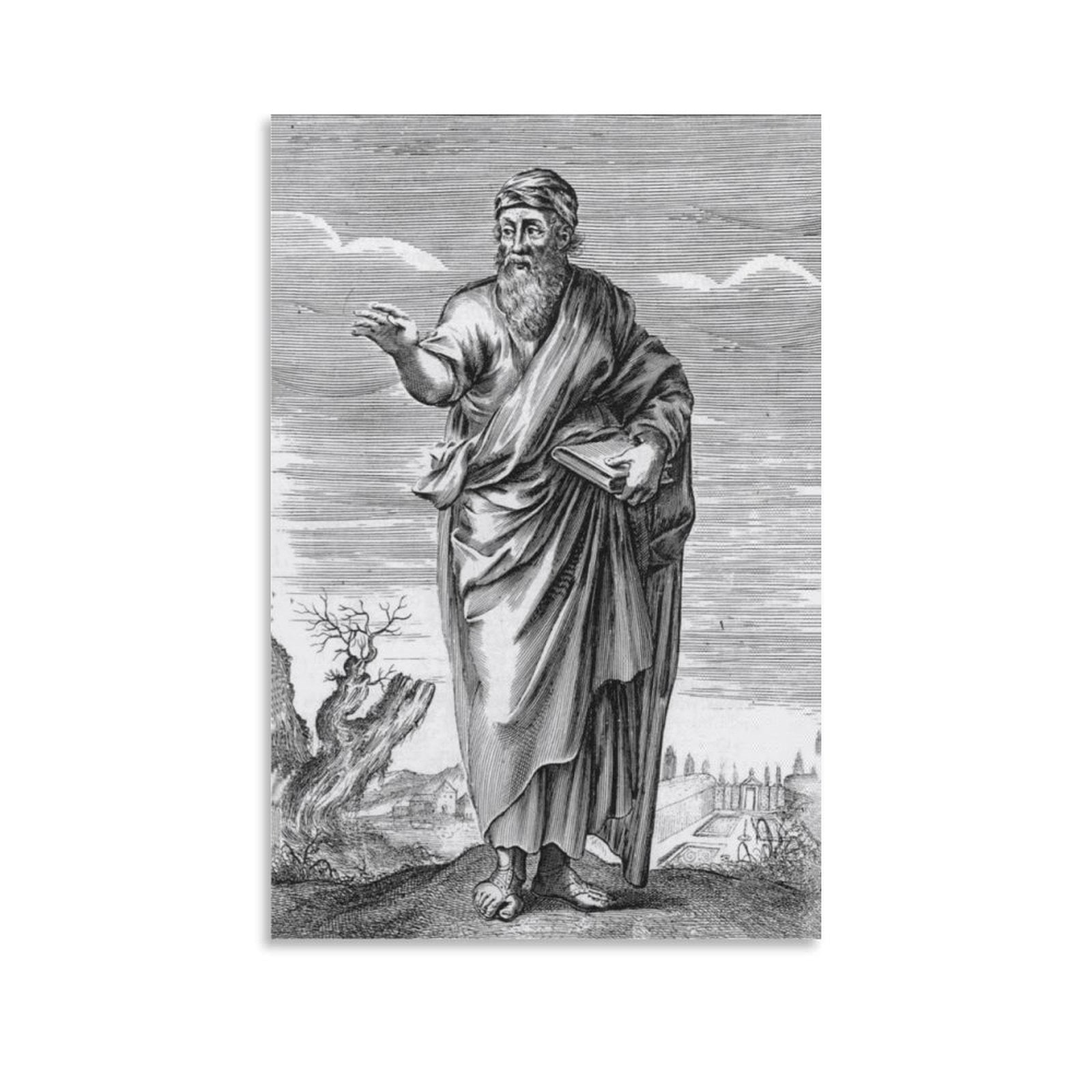 Pythagoras Ionian Greek Philosopher, Polymath, Poster 4 Canvas Art ...