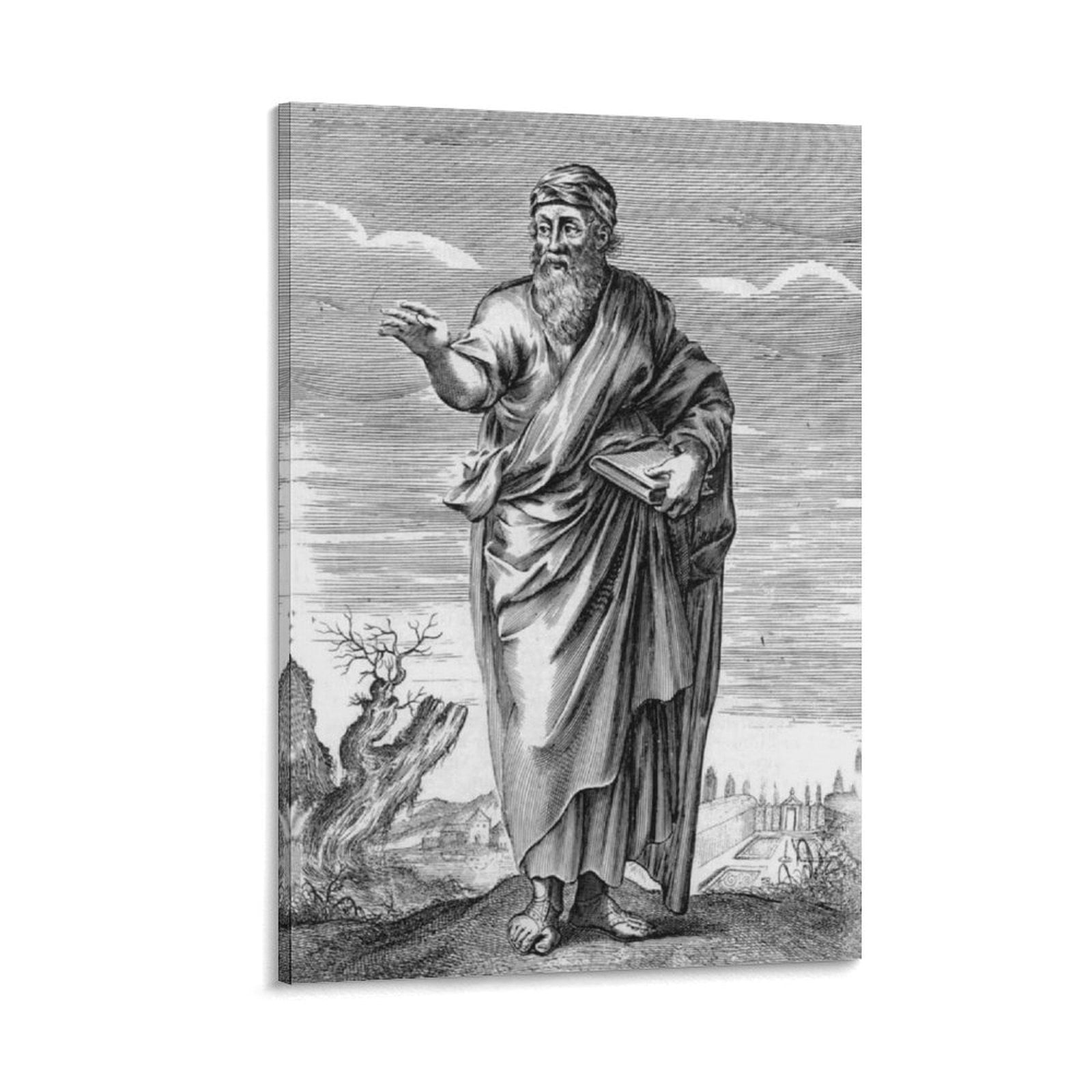 Pythagoras Ionian Greek Philosopher, Polymath, Poster 4 Canvas Wall Art ...