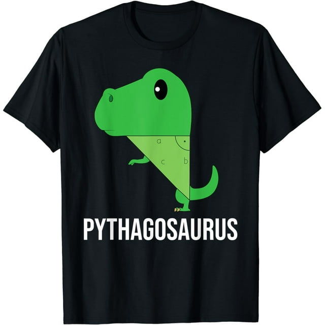Pythagoras Math Teacher Geek Nerd Theorem T-Rex Dinosaur T-Shirt - Walmart.com