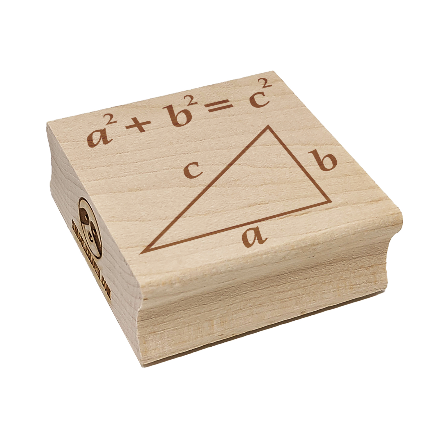 Pythagorean theorem equation Math Geometry Square Rubber Stamp Stamping ...