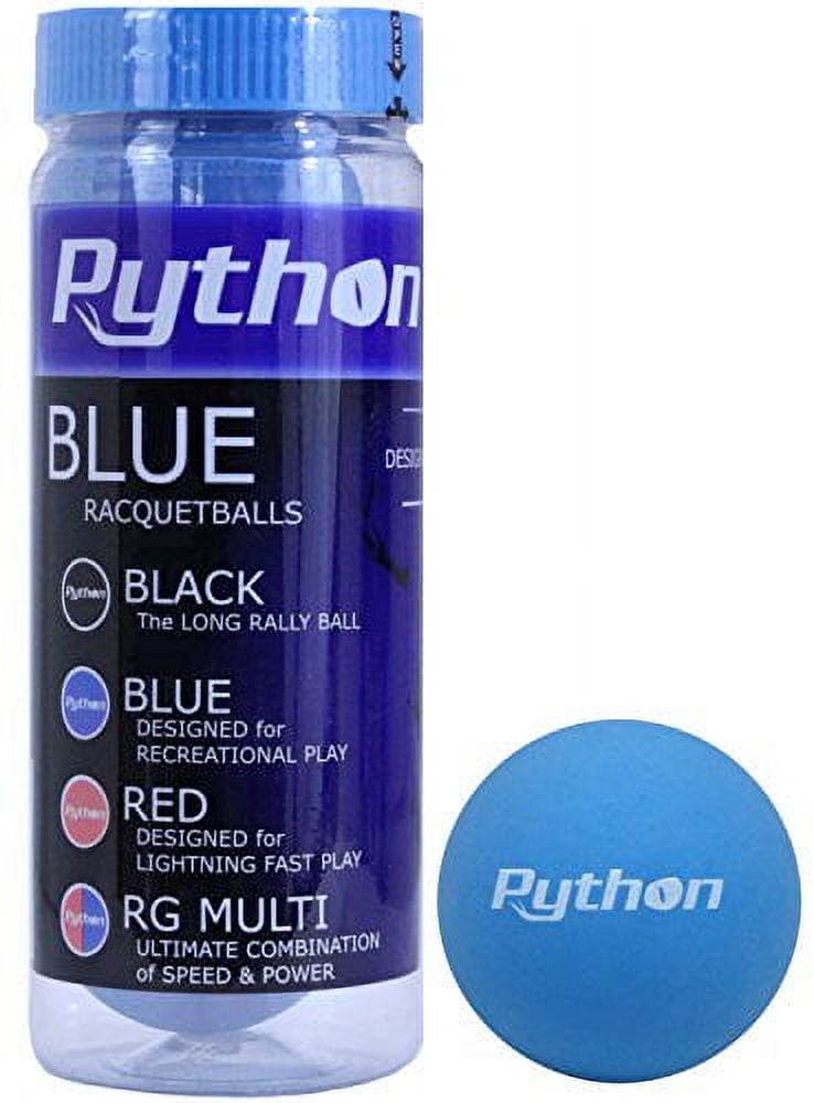 Python 3 Ball Can Blue Racquetballs (Standard Color w/Tournament ...