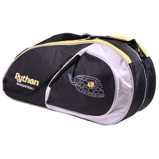 Python Deluxe "3R" (3 Racquet) Racquetball Bag Series (Black/Blue ...