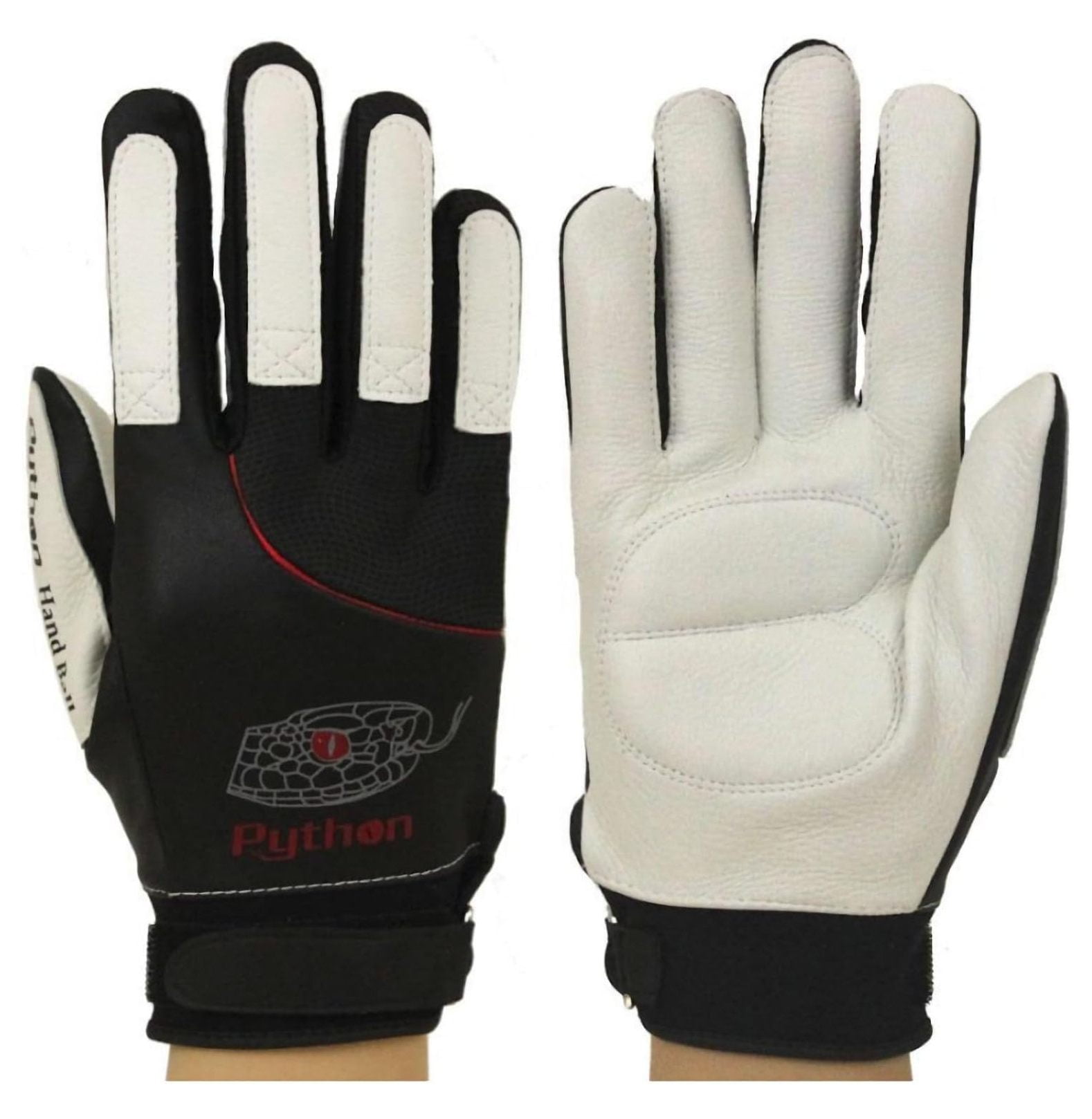 Python Deluxe Handball Glove (Pair) (Padded) (w/Strap) (Small-XL ...