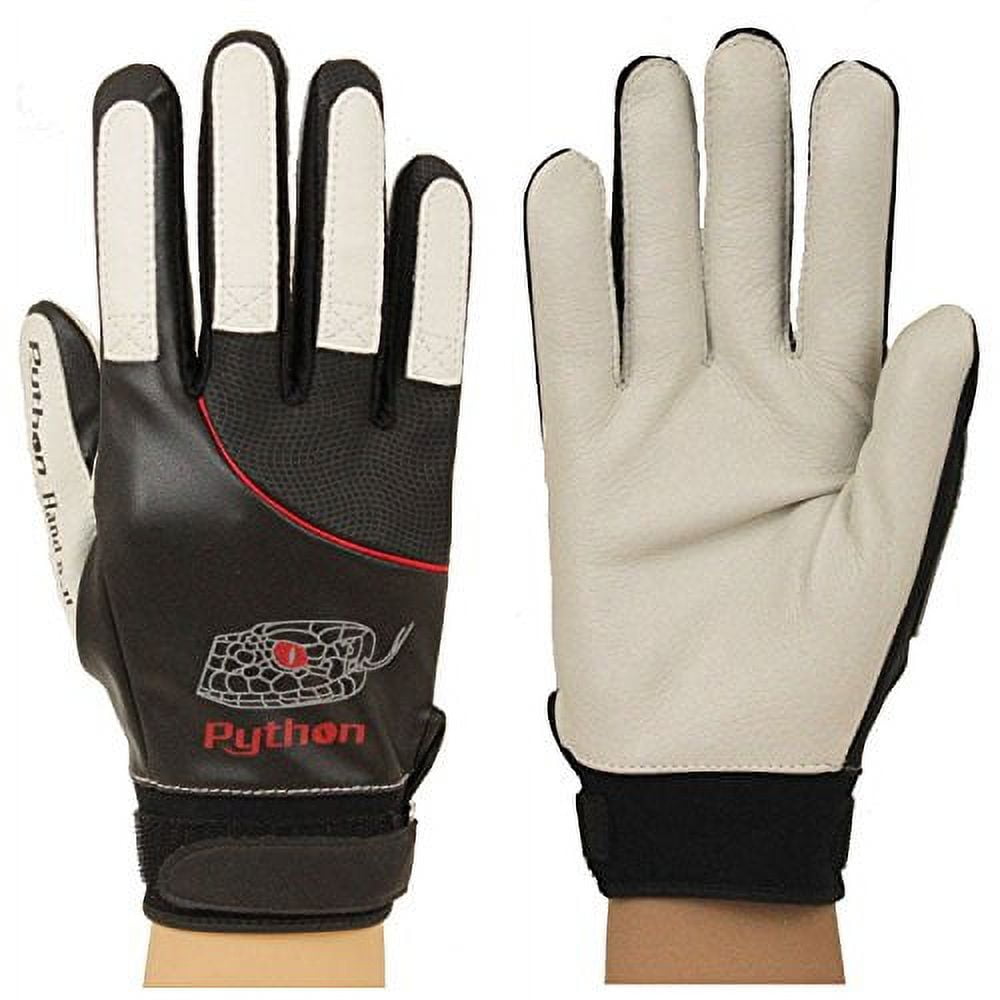Python Handball Glove Pair, Unpadded, Medium, Deerskin, Strap Closure ...