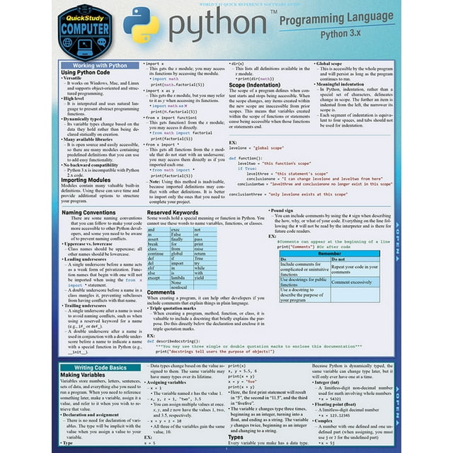 Python Programming Language (Other) - Walmart.com