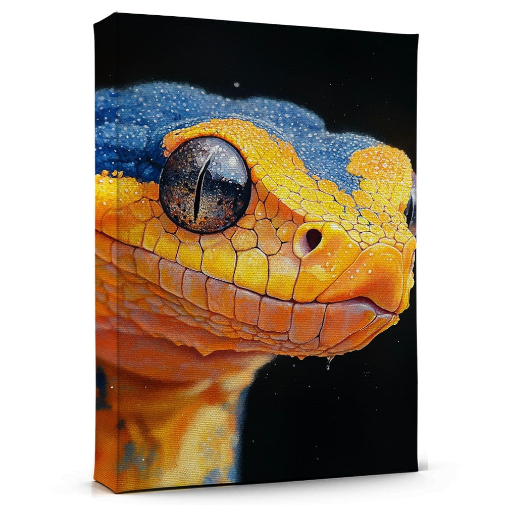 Python Royal Canvas Painting Animal Artwork,Colorful Python Royal Canvas Print For Bedroom ...