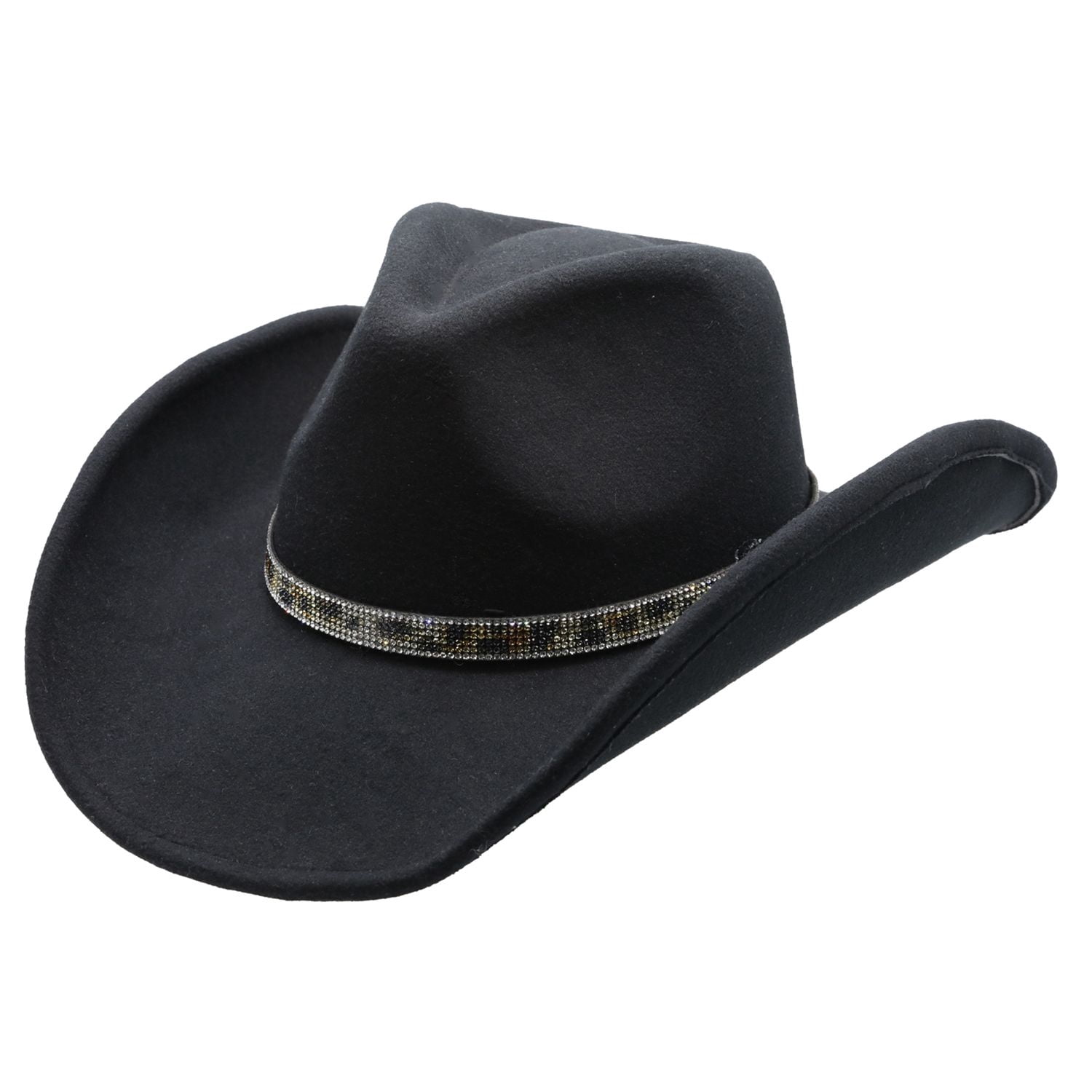 Python Ultra Felt Western Drifter Hat Black - Walmart.com