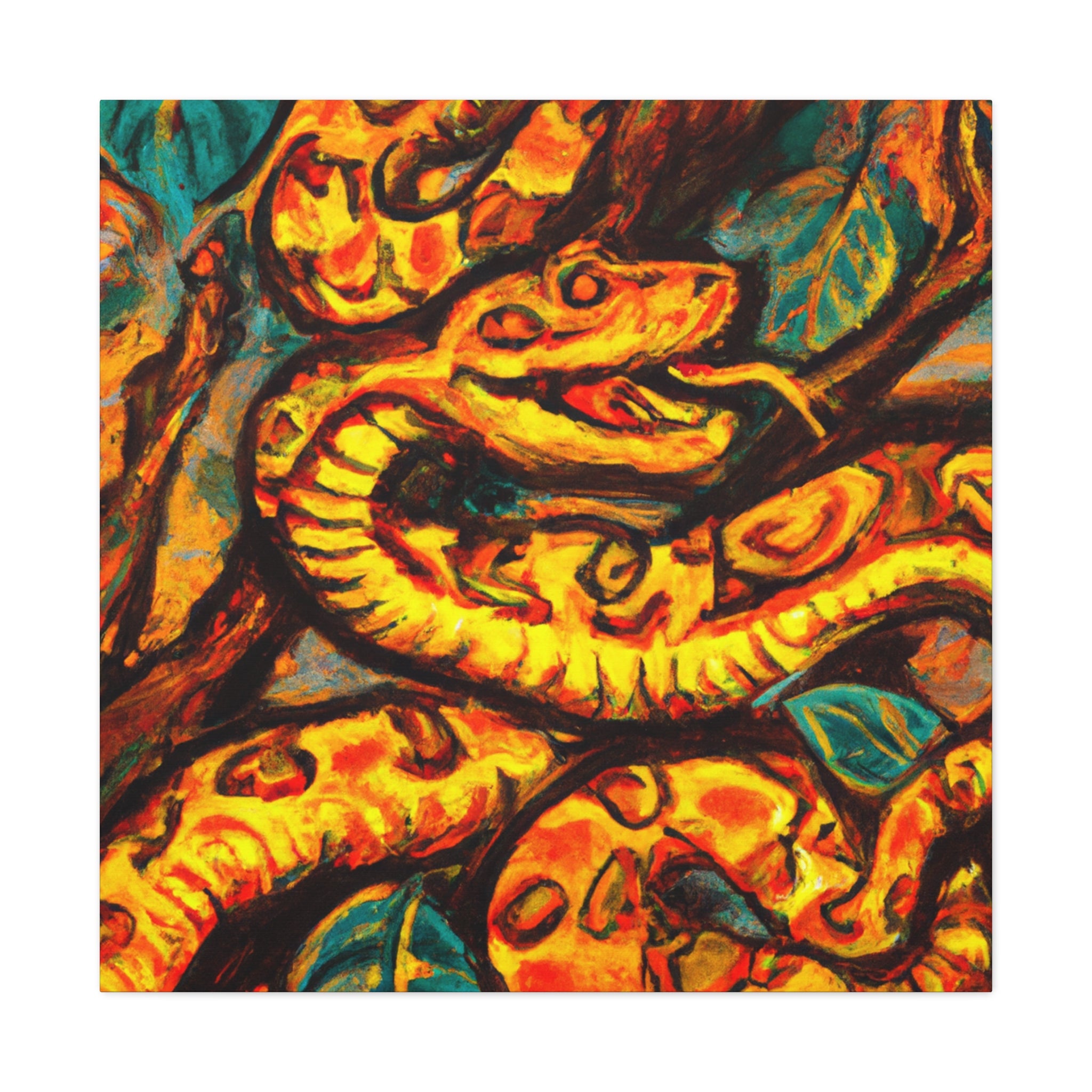Python in Paradise Garden - Canvas - Walmart.com
