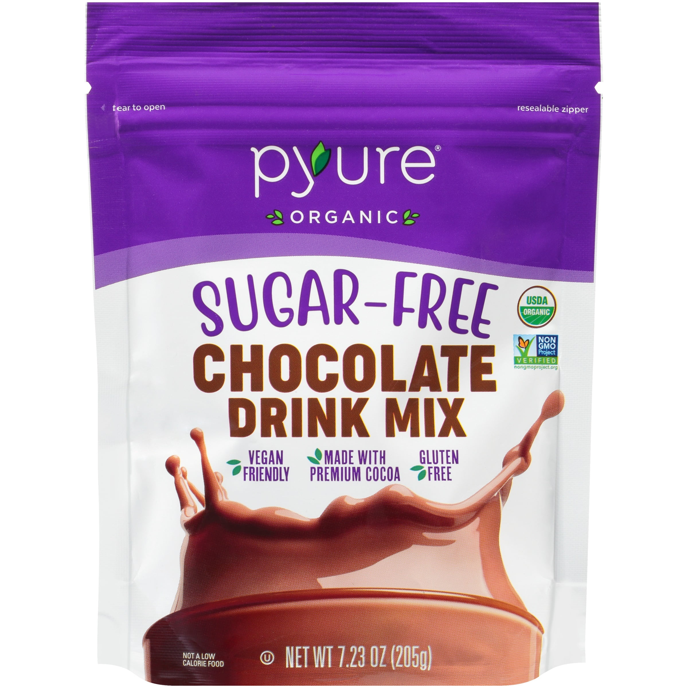 Pyure Organic Chocolate Drink Mix, Sugar-Free, 7.23 oz - Walmart.com
