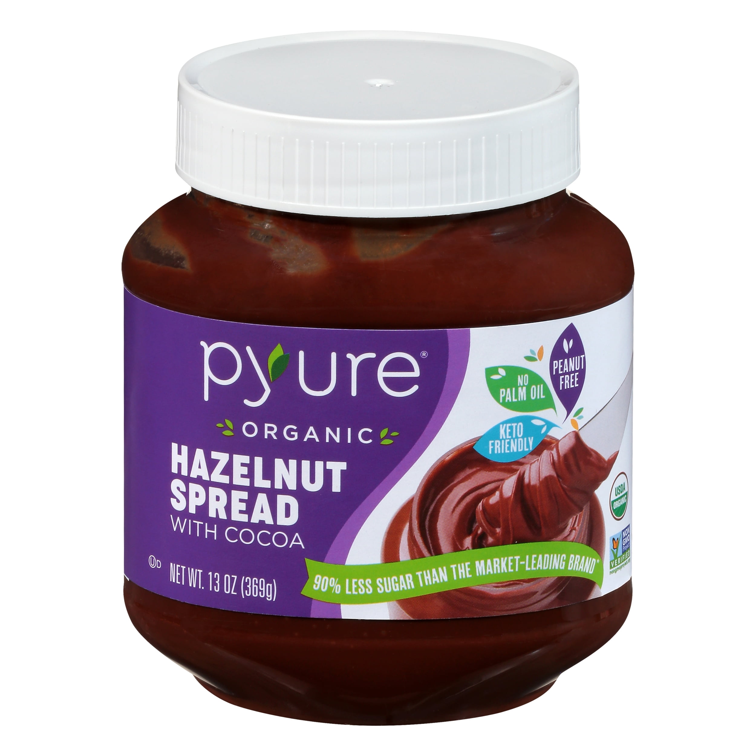 Pyure Organic Hazelnut Cocoa Spread 13 oz (Pack of 6) - Walmart.com