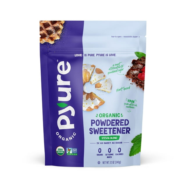Pyure Organic Keto-Friendly Sugar Substitute Powder Blend Stevia ...