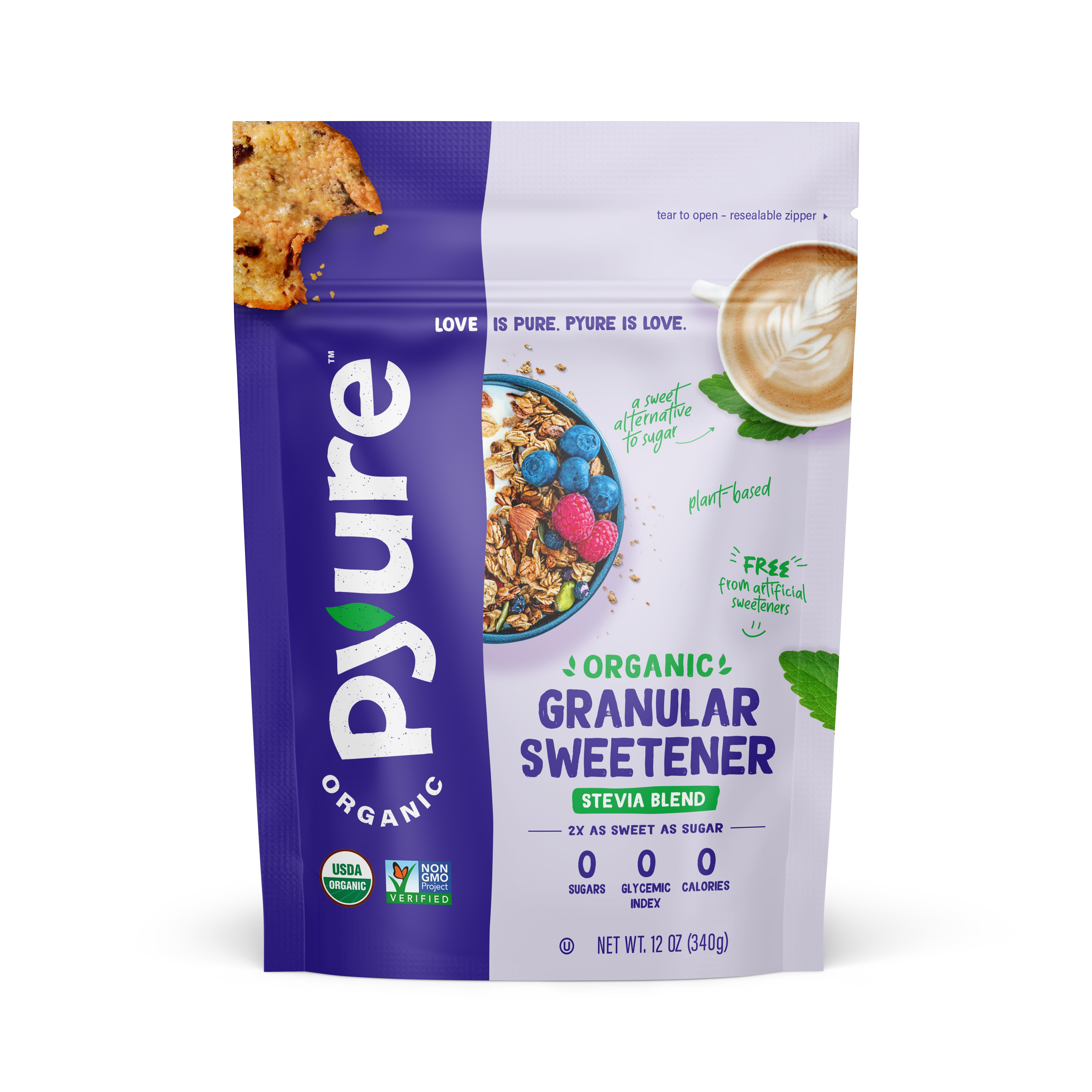 Pyure Organic Stevia Blend Granular All-Purpose Sweetener 12 Oz Sugar ...