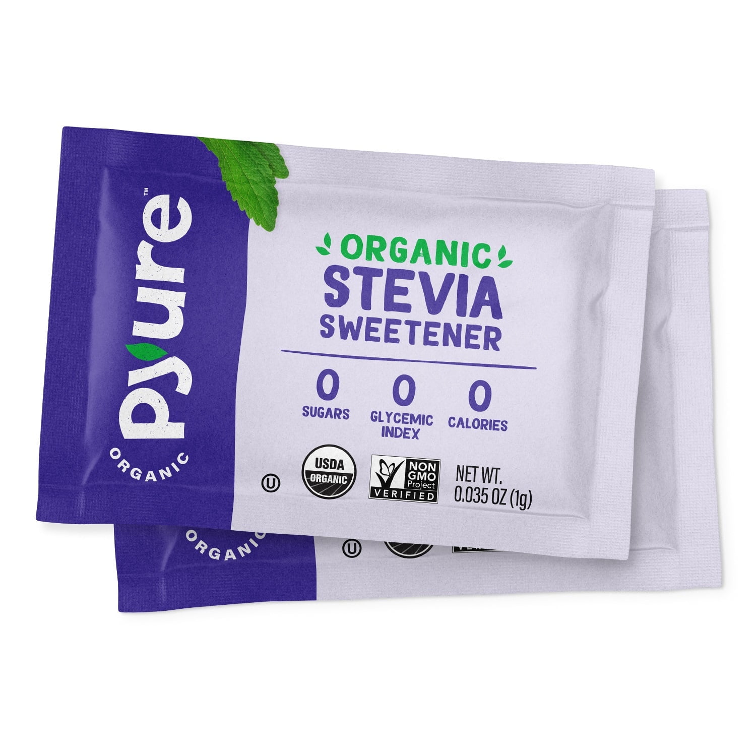 Pyure Organic Stevia Packets | Sugar Substitute | Zero Carb & Calorie ...