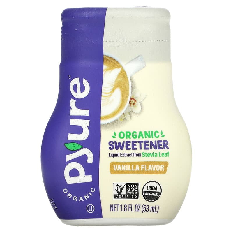 Pyure, Organic Sweetener, Vanilla, 1.8 fl oz Pack of 4 - Walmart.com