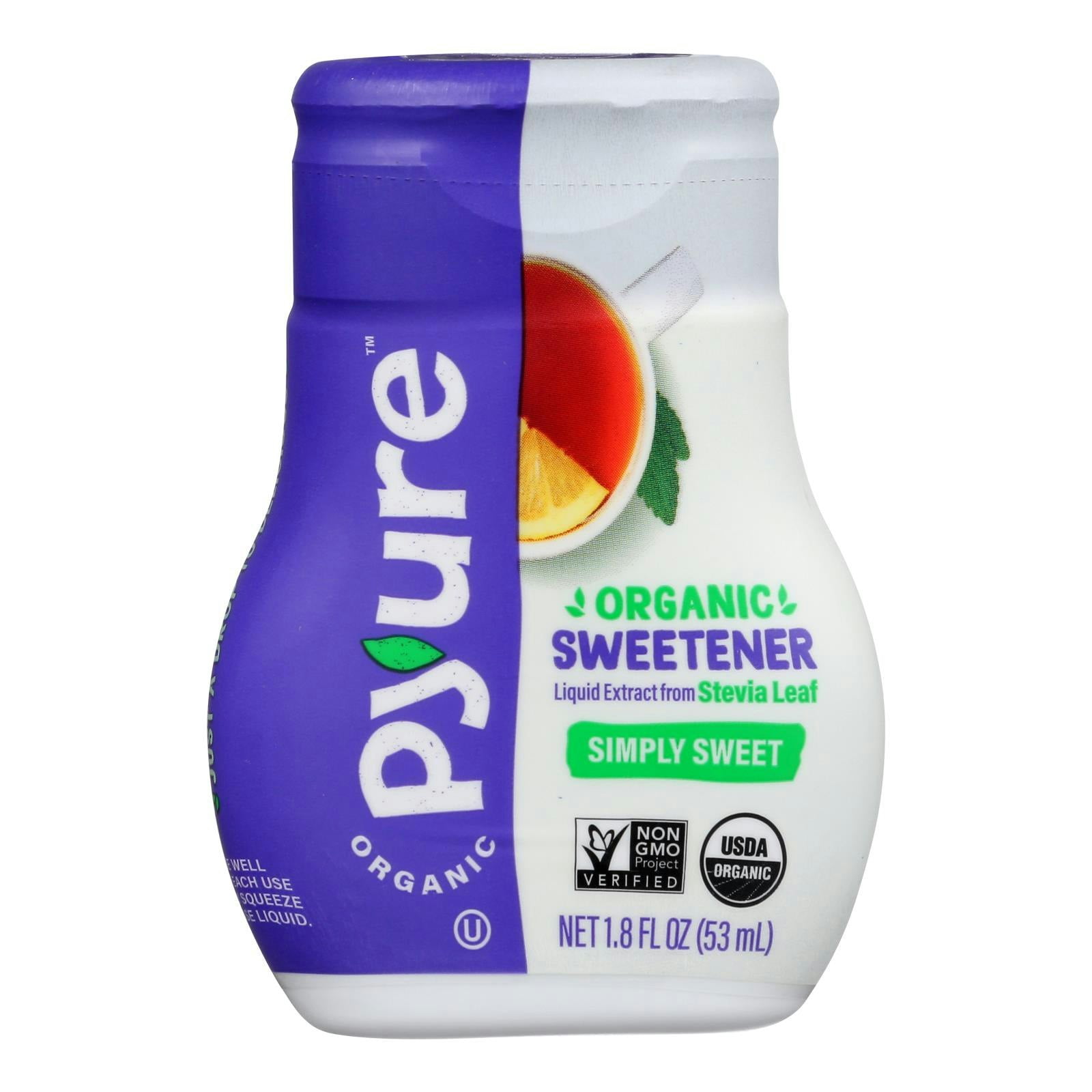 Pyure Sweetener Drops Stevia Organic 1.8 fl oz (Pack Of 6) - Walmart.com
