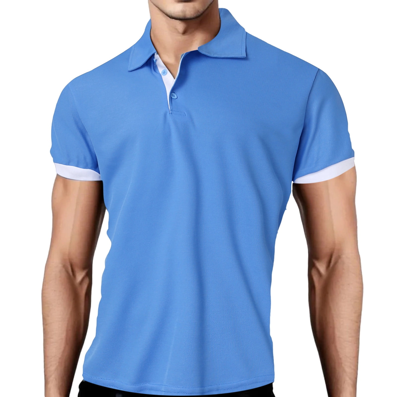 Pzocapte Camisa Para Hombre Black Shirt Men Black Shirts for Men Golf ...