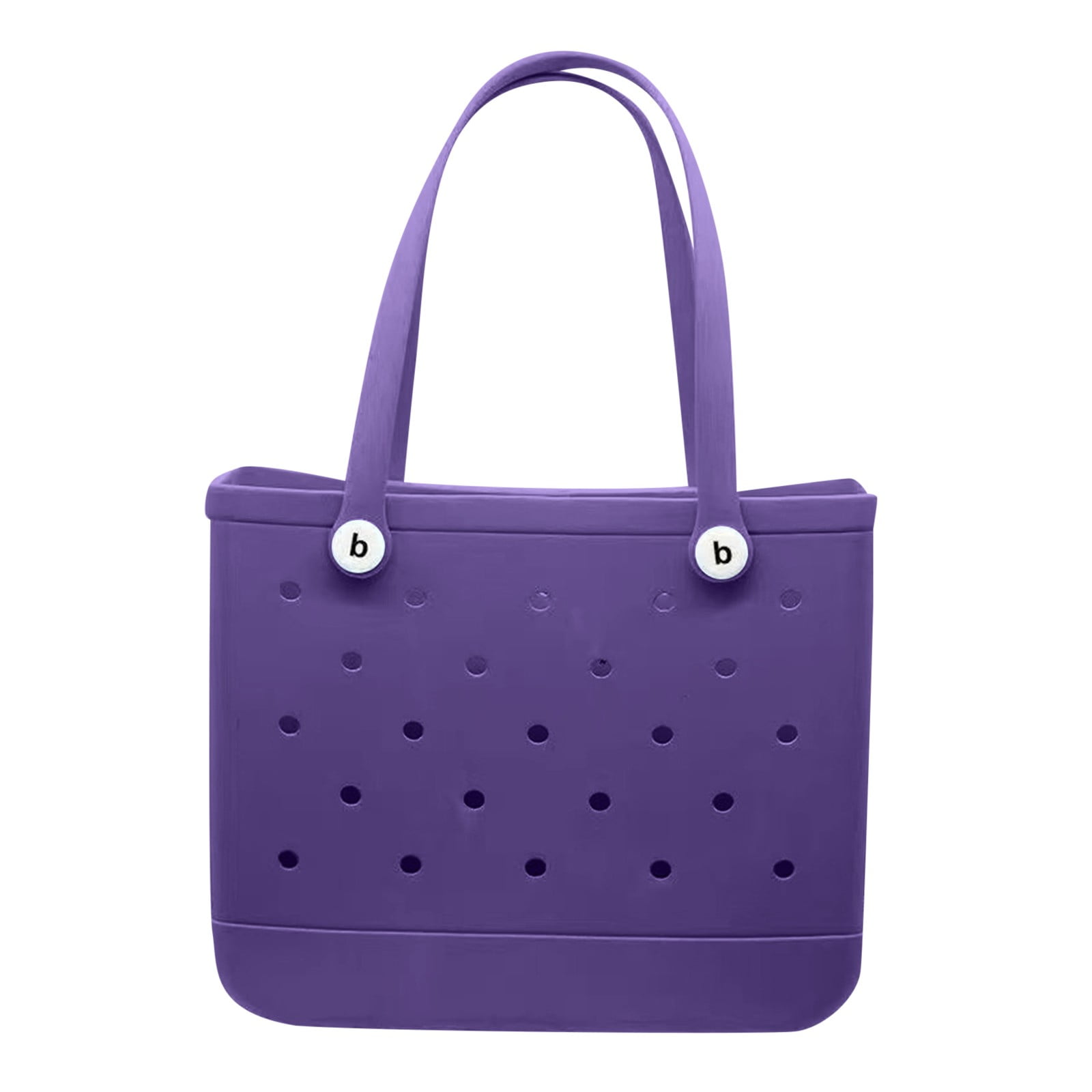 Pzocapte Hole Handbag Beach Bag Sports Waterproof Handbag Silicone ...