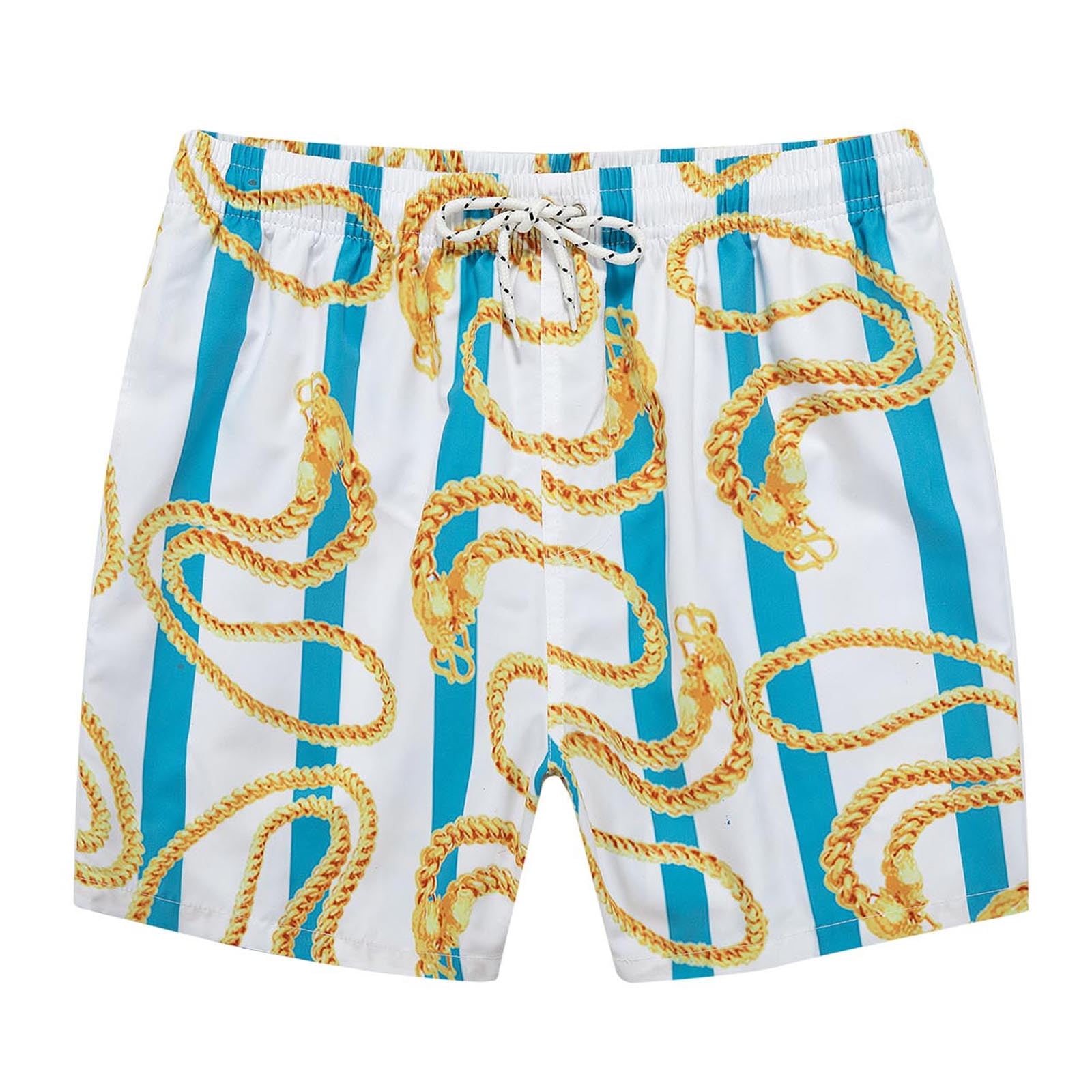 Pzocapte July 4th Swimming Trunks For Men Suits Lifeguard Swimsuit Men