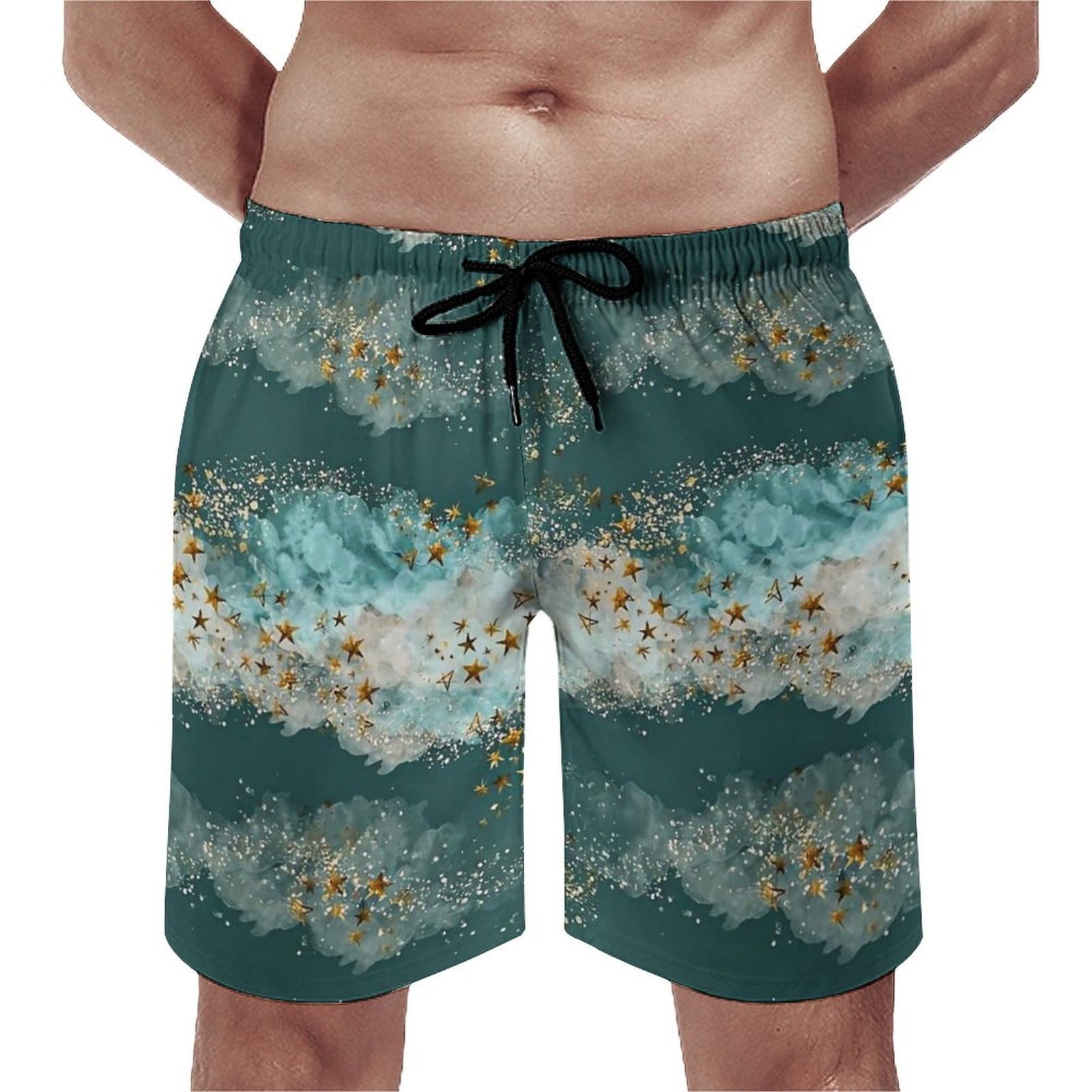 Pzocapte indpendece day board shorts high lifeguard swimsuit men 7 inch ...