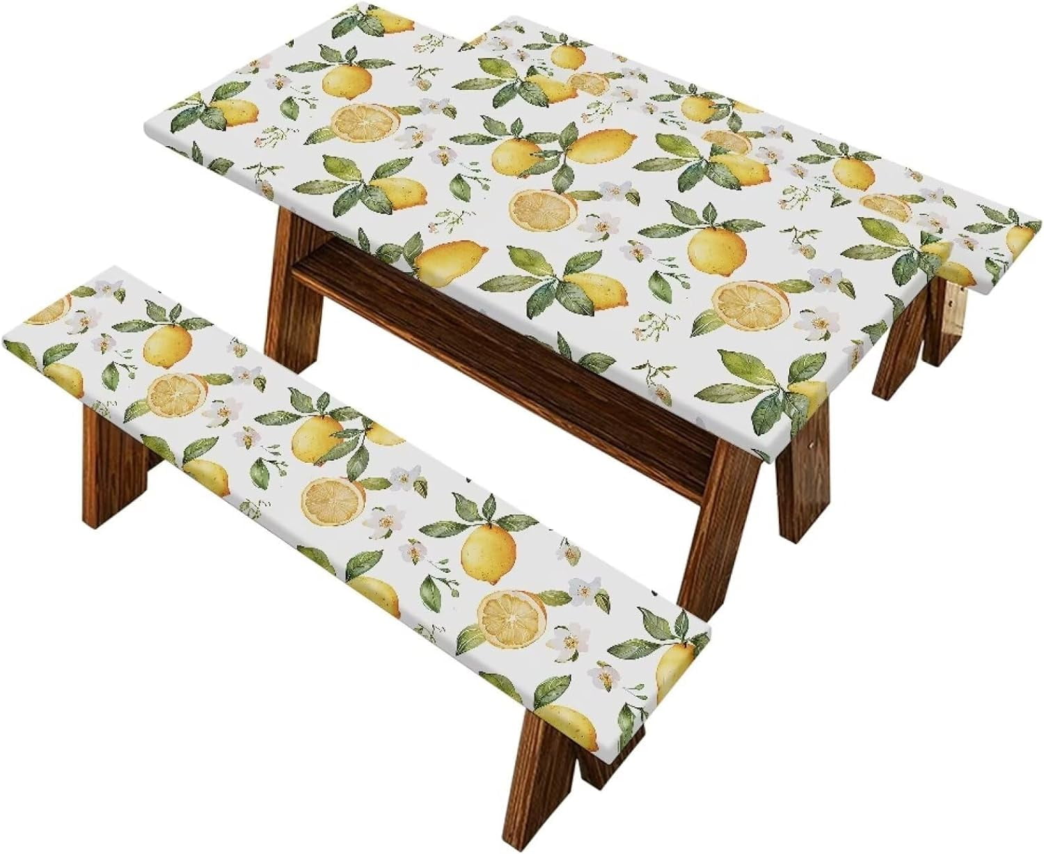 Pzuqiu Fall Maple Leaf Stain Resistant Camping Picnic Table Cover with ...