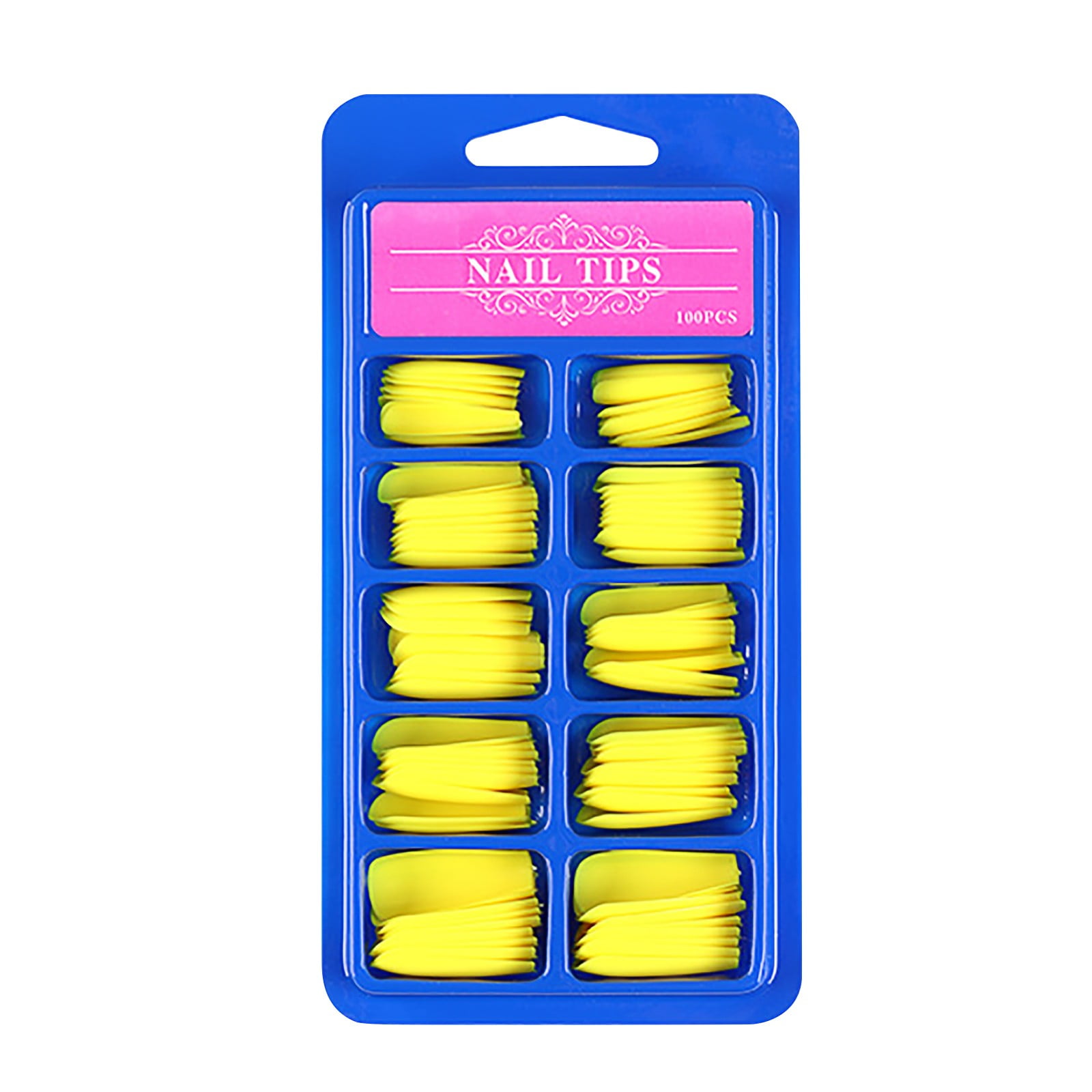 Pzvpluy 100pcs Long Fake Nails Full Cover False Nail Coffin Tips