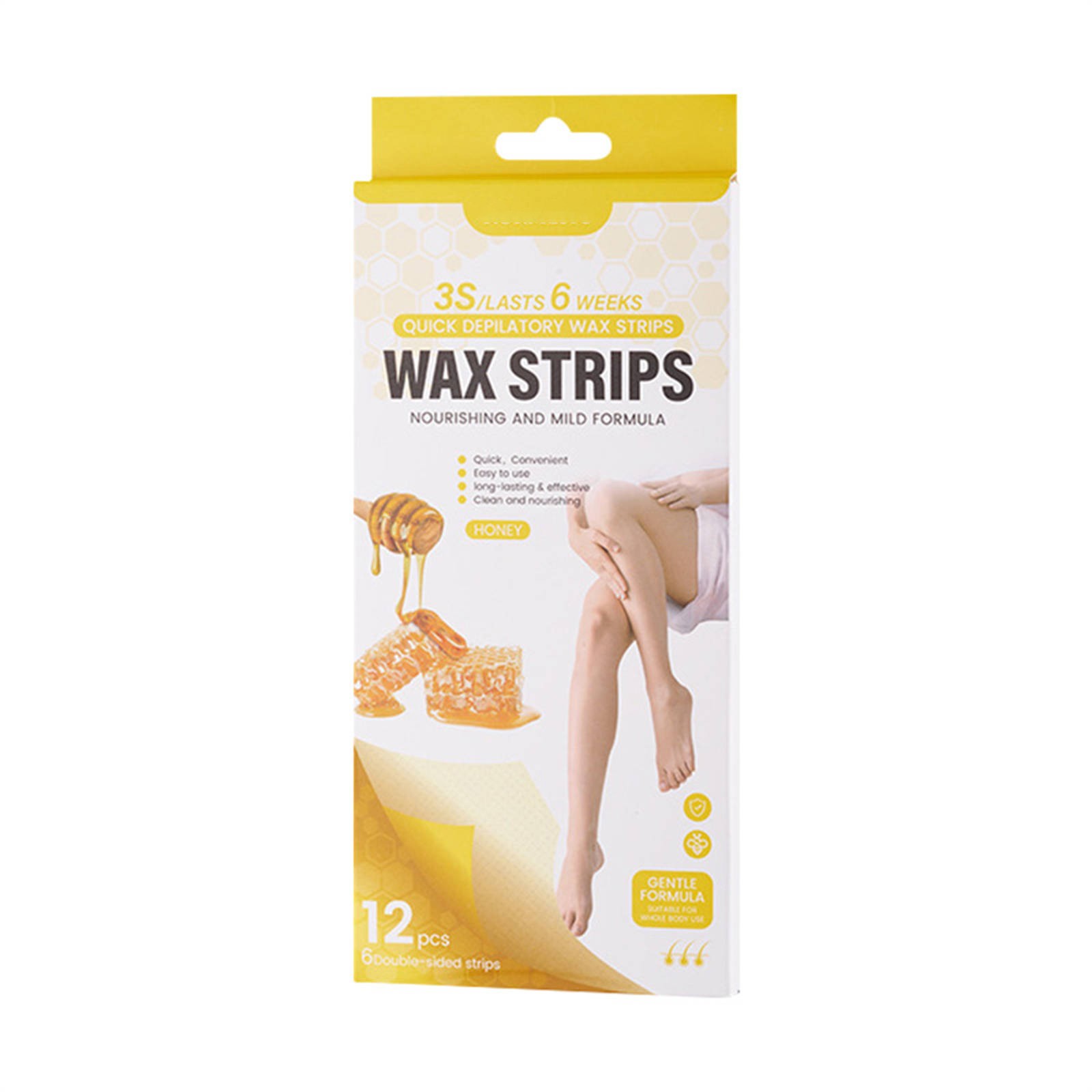 Pzvpluy Strips Wax Strips For Hair Removal Facial Hair Removal For ...