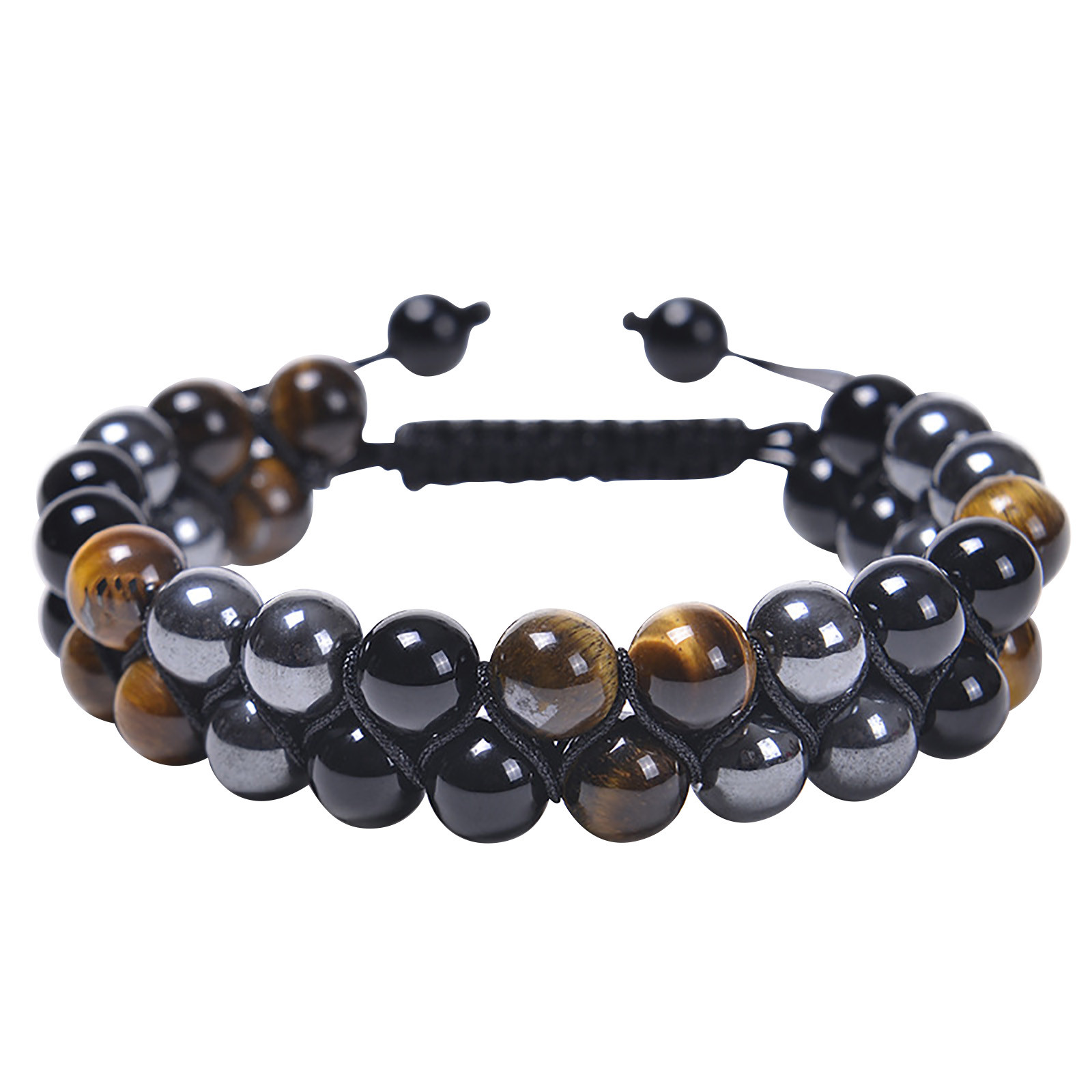 Pzvpluy Weaving 8mm Pull Hand Adjustable String Natural Jade Bracelet ...