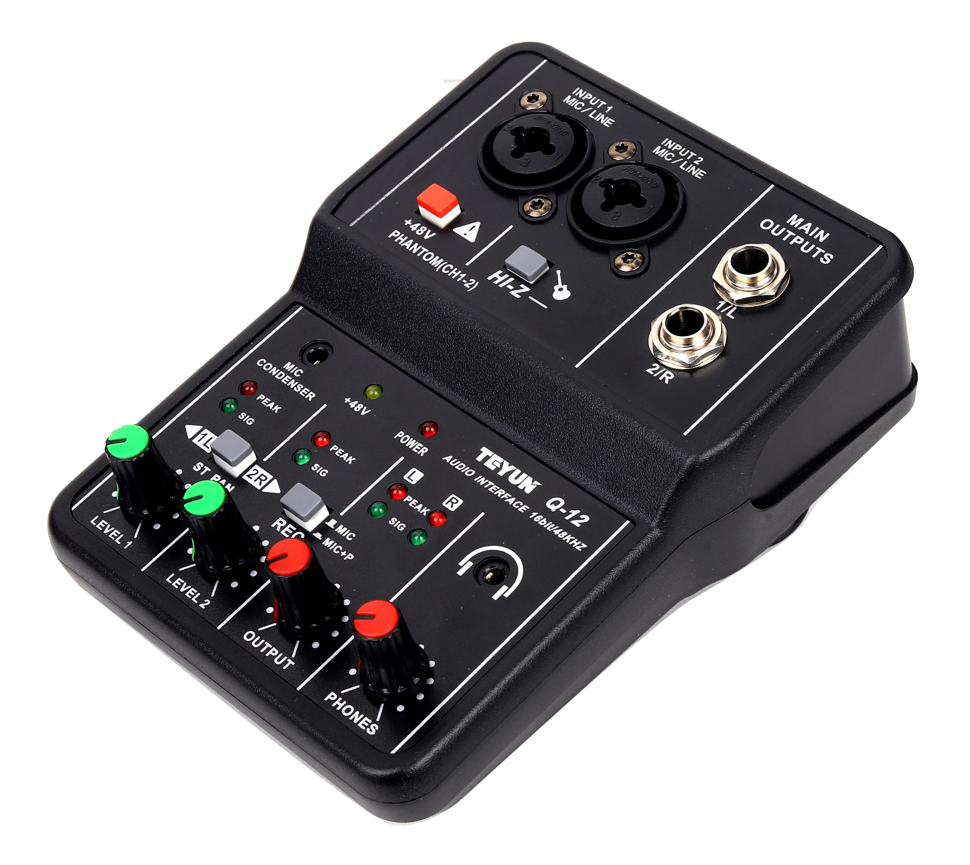 Q-12 Professional Sound Mixer with Monitor Electric Guitar Live ...
