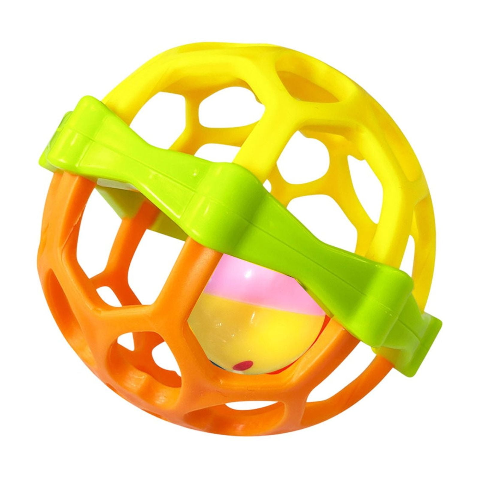 Q-455 Yellow Boilable Grip Balls Silicone Shaking Bells Toy For ...