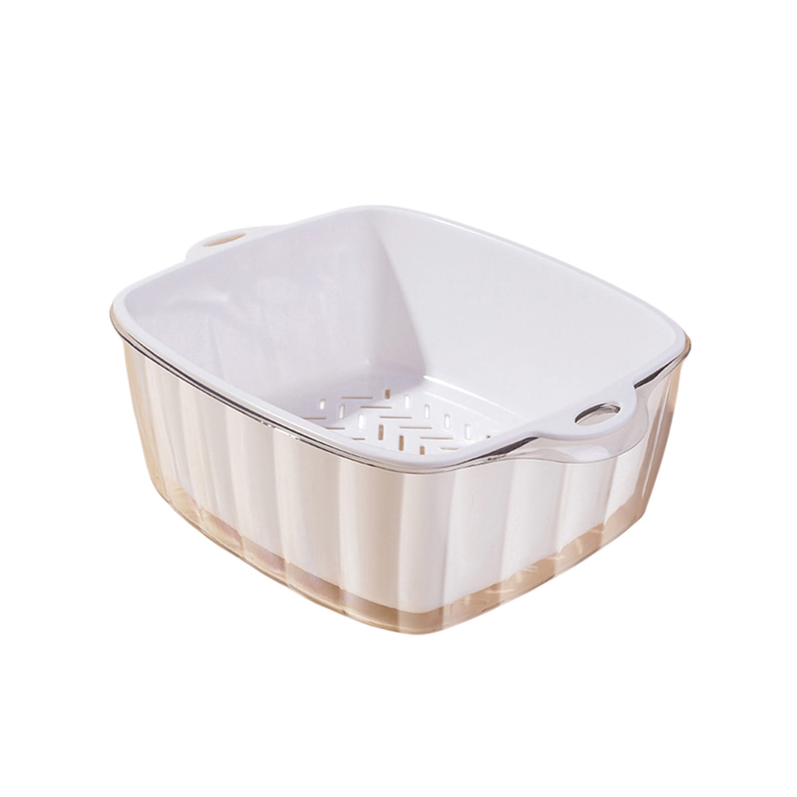 Q-614 White Extra Large Drainage Container For Kitchen Utensils ...