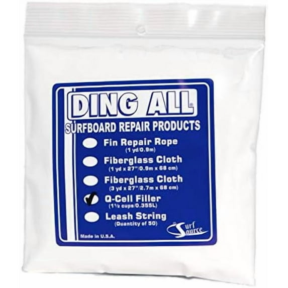 Q-Cell Filler- 12 oz. Bag (1.3 Cups by Volume) for Surfboard Ding ...