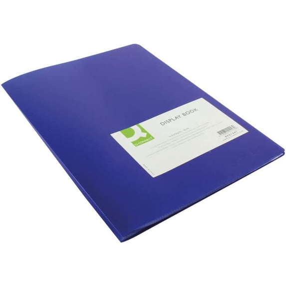 Q Connect 10-Pocket Display Book - Blue - Walmart.com