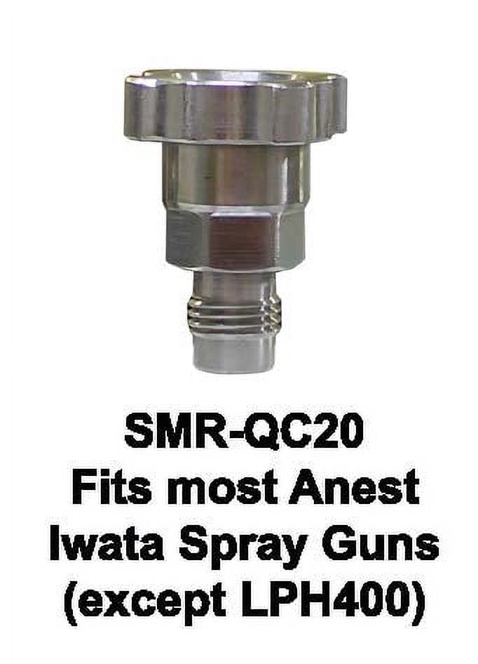 Q-Cup Spray Gun Cup Adapter SMR-QC20 - Fits Iwata Spray Guns (all ...