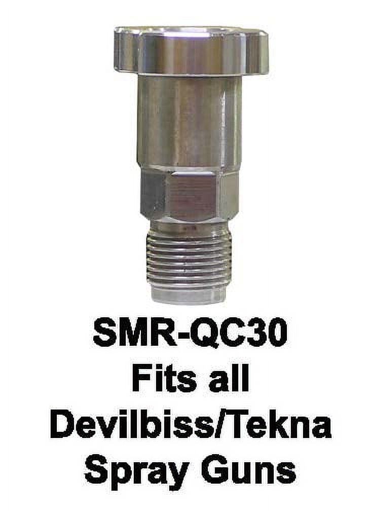 Q-Cup Spray Gun Cup Adapter SMR-QC30 - Fits all Devilbiss/Tekna Spray ...