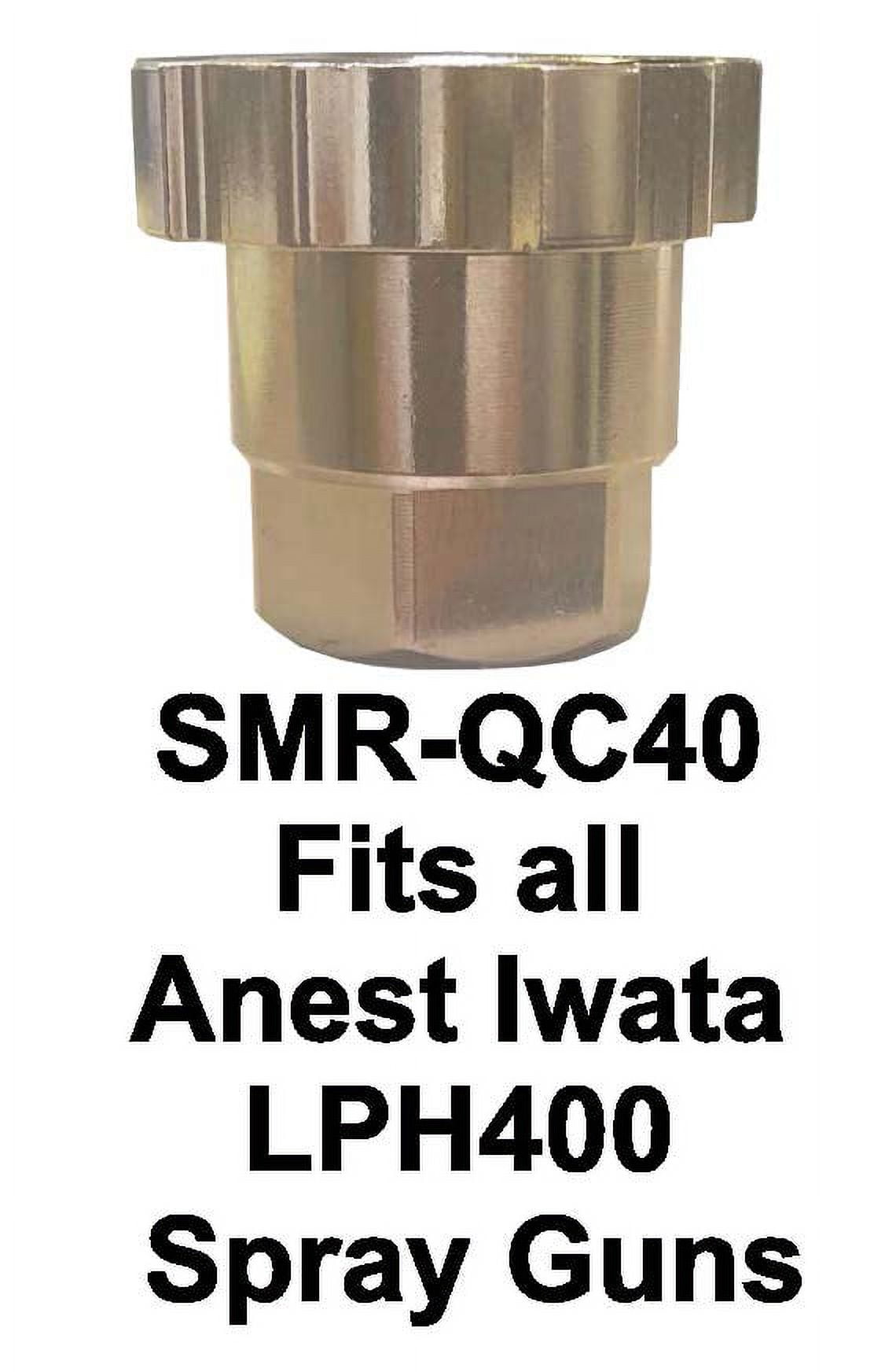 Q-Cup Spray Gun Cup Adapter SMR-QC40 - Fits Anest Iwata LPH400 Spray ...