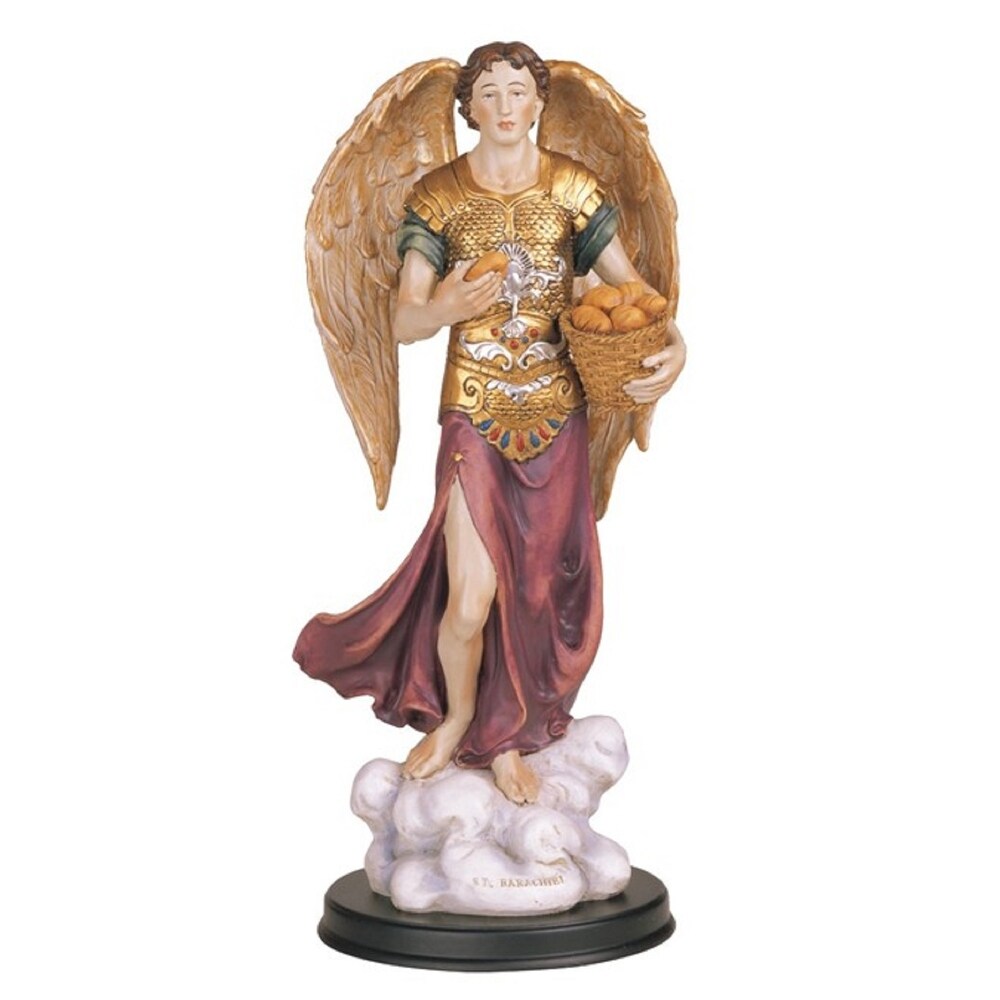 Q-Max 12"H Archangel Barachiel Statue Chief of the Guardian Angels Holy ...