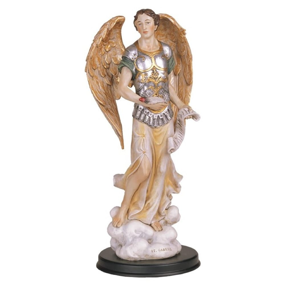 Q-Max 12"H Archangel Gabriel Statue The Messenger Angel Holy Figurine ...