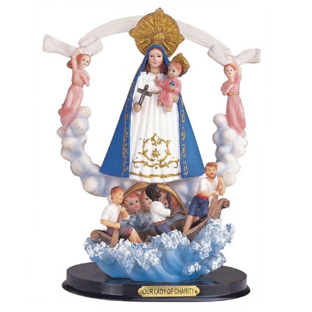 Q-Max 12"H Our Lady of Charity Statue Our Lady of El Cobre Holy ...