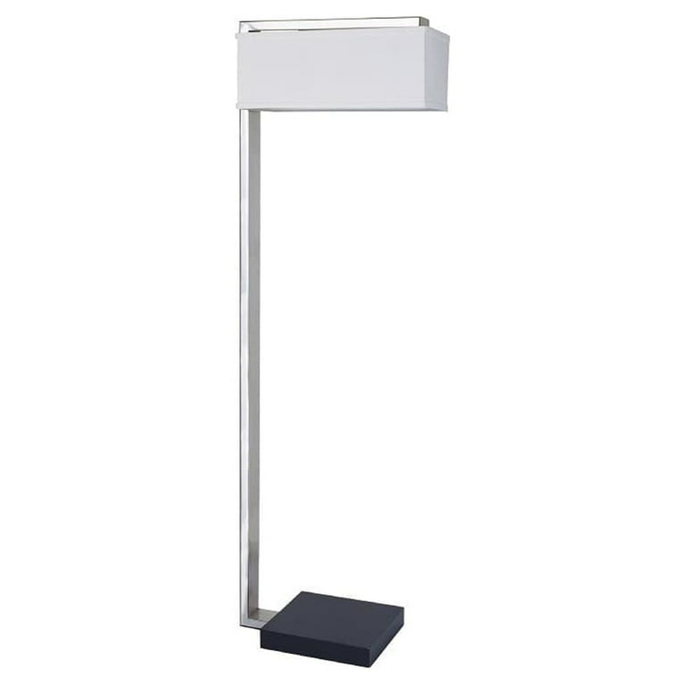 Q Max Bliss White Metal 62 inch L shape Floor Lamp Walmart