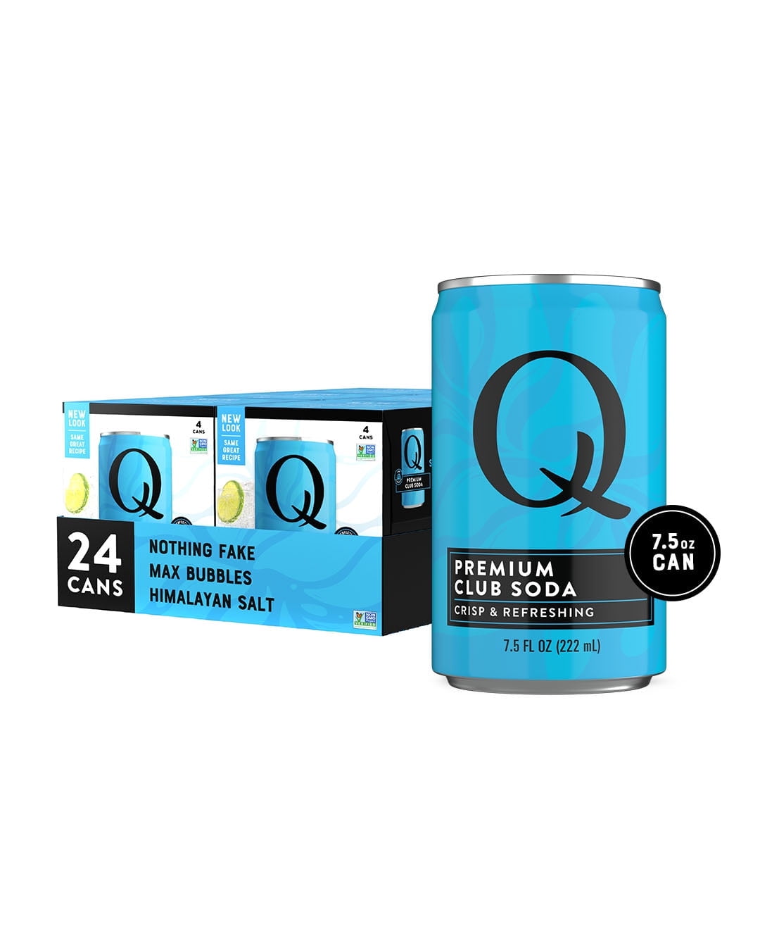 Q Mixers Non-Alcoholic Club Soda, Premium Mixed Drink with Real ...