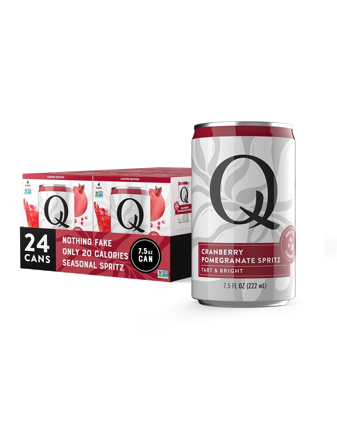 Q Mixers Cranberry-Pomegranate Spritz, Ideal for Cocktails & Mocktails ...