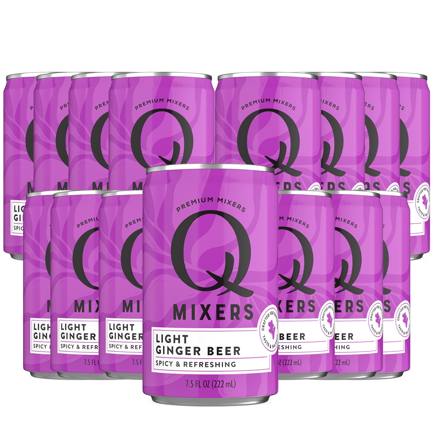 Q Mixers Light Ginger Beer Premium Cocktail Mixer Made with Real ...