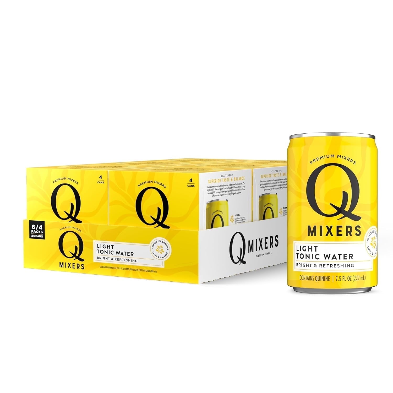 Q Mixers Light Tonic Water, Premium Cocktail Mixer with Real ...
